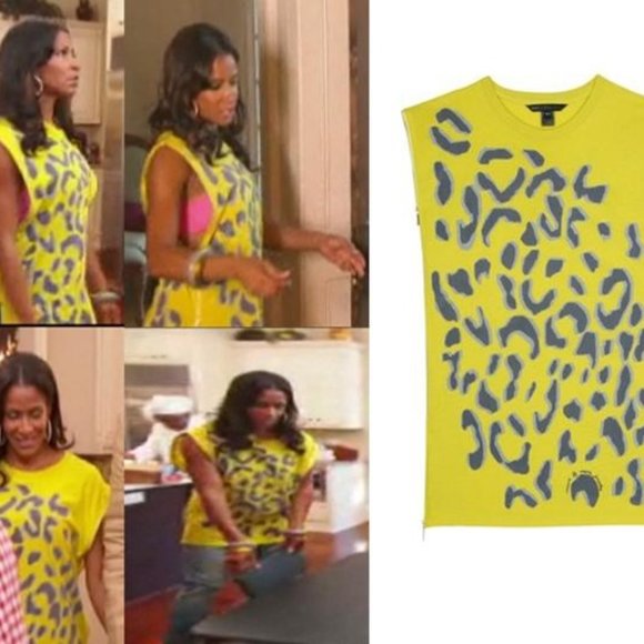 Tops | Marc Jacobs Yellow Leopard Top Tunic | Poshmark